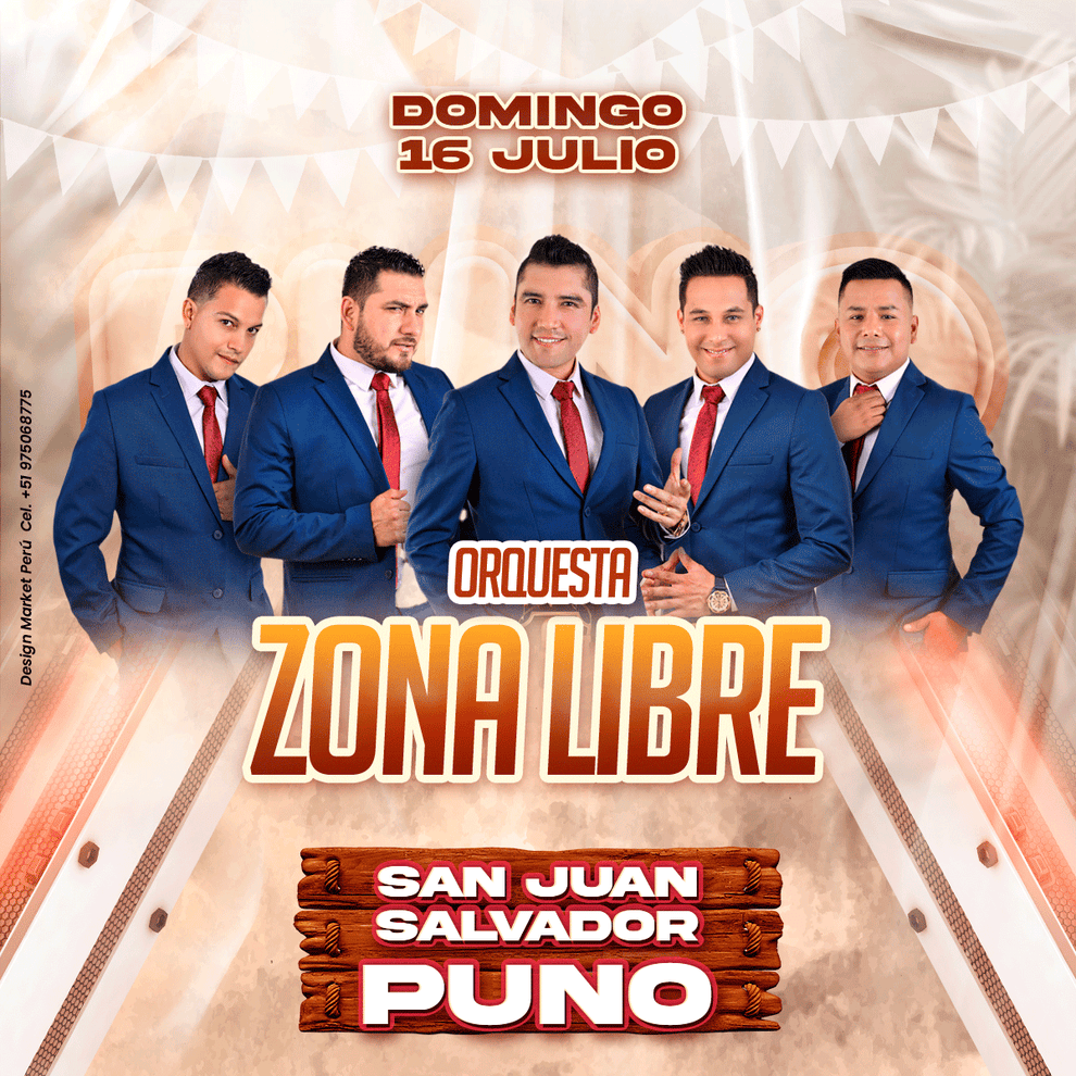Flyer para redes sociales Modelo Zona Libre Puno – Design Market Perú